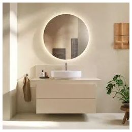 Duravit Balcoon Konsole BA90570IEIE0000 100 x 55 x 37 cm, 1 Ausschnitt, Becken Mitte, Sandbeige matt