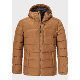 Sch&ouml;ffel Funktionsjacke SCH&Ouml;FFEL "Urban Ins Jacket Style Boslix MNS", Herren, Gr. 50, 4745, braun, Oberstoff: 63% Nylon, 37% Baumwolle; Futter: 100% Polyester, relaxed fit, hoch geschlossener Ausschnitt, Jacken Funktionsjacke