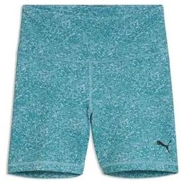 Puma Train All Day Essential Pebble Allover Print 5'' kurze Leggings Damen 46 - baltic sea blue M