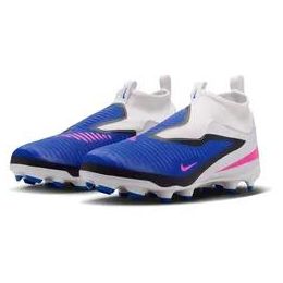 Nike Jr. Phantom 6 High Academy AG Fu&szlig;ballschuhe Kinder 446 - racer blue/pink blast-white 33.5