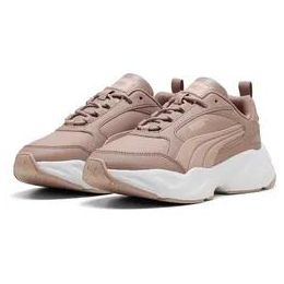 Puma Cassia 2.0 Leder Plateau Sneaker Damen 06 - sandstone/rose latte/Puma white 37.5