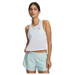 Under Armour Tech Sport Mesh Cropped Tanktop Damen 100 - white/black S