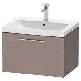 Duravit D-Code Waschtischunterschrank DC4666010430000 Griff Chrom, Basalt Matt, Wandh&auml;ngend, Auszug 1, 634x400x460