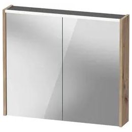 Duravit D-Code Spiegelschrank Verspiegelt DC7106055551000 800x700x148, Eiche Marmoriert Matt, Steckdose E, LED Beleuchtung