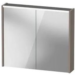 Duravit D-Code Spiegelschrank Verspiegelt DC7106043430000 800x700x148, Basalt Matt, Steckdose, LED
