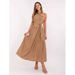 Madnezz House Kleid Damen Gr&ouml;&szlig;e 38/40 camel Winterkleid