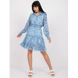 Madnezz House Kleid Damen Gr&ouml;&szlig;e 38/40 taubenblau Winterkleid