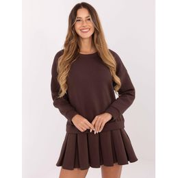 Madnezz House Kleid Damen Gr&ouml;&szlig;e 36/38 braun Winterkleid