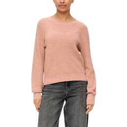 Strickpullover QS, Damen, Gr. XXL, orange, Obermaterial: 46% Viskose, 29% Baumwolle, 16% Polyester, 9% metallisierte Fasern, unifarben, regular fit normal, Rundhals, Puff&auml;rmel, Pullover Strickpullover, mit Puff&auml;rmel