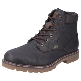 Winterstiefelette Rieker, Herren, Gr. 44, braun (dunkelbraun), Leder, Lederimitat, Schuhe Winterstiefelette, mit TEX-Membran