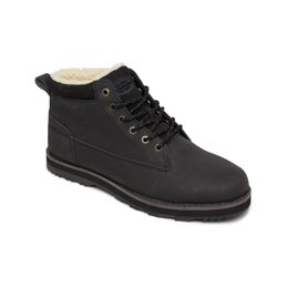 Winterboots Quiksilver "Mission V", Herren, Gr. 6(39), schwarz (solid schwarz), Obermaterial:Obermaterial: Leder / Futter: Textil / Au&szlig;ensohle: Gummi;, Schuhe Winterboots