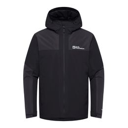 Jack Wolfskin Outdoorjacke 'Jasper' Herren Gr&ouml;&szlig;e XXL anthrazit / schwarz / wei&szlig;
