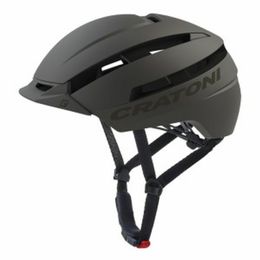 Fahrradhelm Cratoni "Fahrradhelm Loom" Gr. M, schwarz, Helme, M, 100% Erzeugnis unbest Zusammensetzg EuZ., Fahrradhelm
