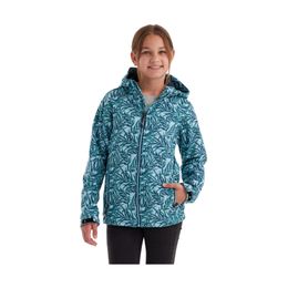 Softshelljacke Killtec "M&auml;dchen Softshelljacke Print", M&auml;dchen, Gr. 176, gr&uuml;n (mint), Oberseite: 100% Polyester;R&uuml;ckseite: 100% Polyester;Futter: 100% Polyester, Jacken Softshelljacke, Wasserdicht, windabweisend, atmungsaktiv, modischer Print