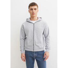Only & Sons Kapuzensweatshirt ONLY & SONS "ONSTURNER LIFE VTG ZIP HOODIE SWEAT", Herren, Gr. M, grau (light grau melange), angeraute Sweatware, Obermaterial: 80% Baumwolle, 20% Polyester, meliert, loose fit normal, Rippb&uuml;ndchen, Sweatshirts Kapuzensweatshirt