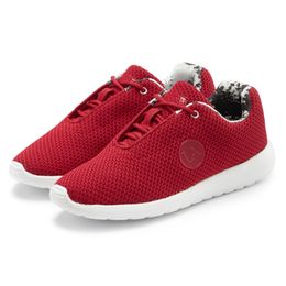 active by Lascana Sneaker LASCANA ACTIVE "Halbschuh, Turnschuhe", M&auml;dchen, Gr. 35, dunkelrot, Obermaterial: 100% Textilmaterial. Decksohle: 100% Textilmaterial. Futter: 100% Textilmaterial. Laufsohle: 100% Synthetik, unifarben, Basic, Schuhe Sneaker, mit atmungsaktivem Mesh-Obermaterial, herausnehmbare Innensohle, Topseller