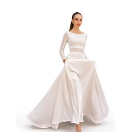 Devotion Dresses Abendkleid 'Wedding dress Idan' Damen Gr&ouml;&szlig;e 36 elfenbein Winterkleid