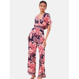 Lipsy Jumpsuit Damen Gr&ouml;&szlig;e XS marine / magenta / altrosa / pastellpink