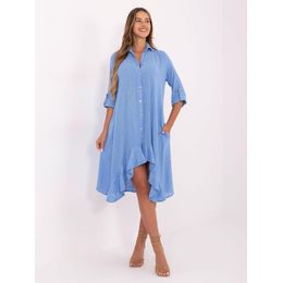 Madnezz House Kleid Damen Gr&ouml;&szlig;e 42 taubenblau Winterkleid