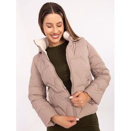 Madnezz House &Uuml;bergangsjacke Damen Gr&ouml;&szlig;e M dunkelbeige