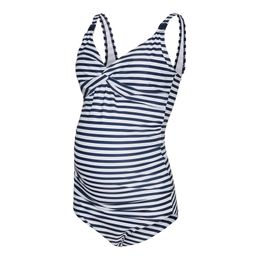 MAMALICIOUS Umstand Tankini 'Louisa' Damen Gr&ouml;&szlig;e XS blau / wei&szlig;