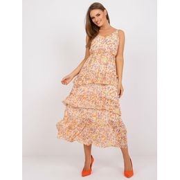 Madnezz House Kleid Damen Gr&ouml;&szlig;e 38/40 hellorange Winterkleid