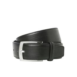 Jack & Jones Lederg&uuml;rtel JACK & JONES "JACMARKUS BELT NOOS", Herren, Gr. 105, schwarz, Kunstfaser, unifarben, G&uuml;rtel Lederg&uuml;rtel