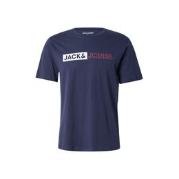 Jack & Jones Jack & Jones T-Shirt Herren Gr&ouml;&szlig;e XXL marine / dunkelrot / wei&szlig;