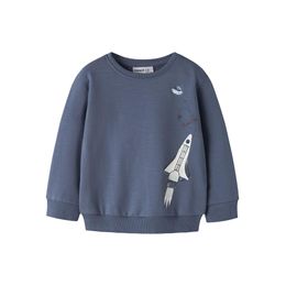 name it Sweatshirt Jungen Gr&ouml;&szlig;e 98 blau / wei&szlig;