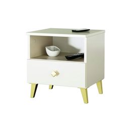 M&ouml;bel Kraft Nachttisch 40 cm breit beige Ma&szlig;e (cm): B: 40 H: 43 &raquo; M&ouml;bel Kraft