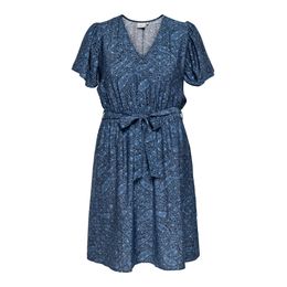 Only Carmakoma Kleid 'CARCarrie' Damen Gr&ouml;&szlig;e 48 navy / hellblau / dunkelblau Winterkleid