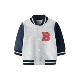 name it Sweatjacke 'NBMDITTO' Gr&ouml;&szlig;e 86 navy / graumeliert / rot