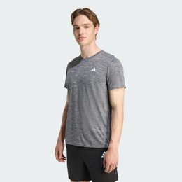 adidas Performance Funktionsshirt 'Own The Run' Herren Gr&ouml;&szlig;e L graumeliert / offwhite