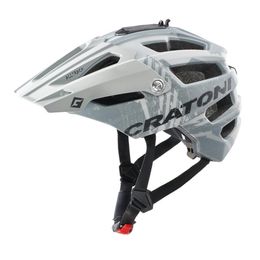 Fahrradhelm Cratoni "MTB Fahrradhelm AllTrack" Gr. 1, grau (grau matt), Helme, 1, 100% Erzeugnis unbest Zusammensetzg EuZ., Fahrradhelm