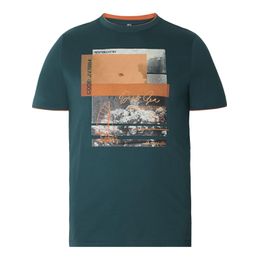 T-Shirt Jan Vanderstorm "T-Shirt HAKEJAN", Herren, Gr. XXL, blau (petrol), Obermaterial: 100% Baumwolle CO., Shirts T-Shirt