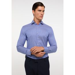Langarmhemd Eterna "SLIM FIT", Damen, Gr. 44, Normalgr&ouml;&szlig;en, royal blau, Twill, 100% Baumwolle, schmal, Manschette, Hemden Langarmhemd, NON IRON (b&uuml;gelfrei)