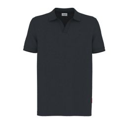 JOOP! Poloshirt JOOP JEANS "Pono", Herren, Gr. L, dunkelblau, Jersey, Obermaterial: 80% Baumwolle, 15% Polyester, 5% Elasthan, unifarben, normal, Rippb&uuml;ndchen, Shirts Poloshirt, mit Struktur