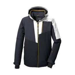 Skijacke Killtec "KSW 76 MN SKI JCKT", Herren, Gr. S, grau, Obermaterial: 93% Polyester, 7% Elasthan;Futter: 100% Polyester;F&uuml;llung: 100% Polyester, Jacken Skijacke, Herren Funktionsjacke: wasserdicht, atmungsaktiv, 4-Wege-Stretch