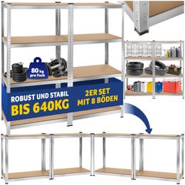 TecTake&reg; Schwerlastregal, in verschiedenen Ausf&uuml;hrungen, belastbare, h&ouml;henverstellbare MDF-B&ouml;den, schnelle Montage