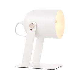 Brilliant Lampe Yan Tischleuchte 29cm wei&szlig; 1x A60, E27, 30W, geeignet f&uuml;r Normallampen (nicht enthalten) Mit Schnurzwischenschalter