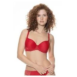 B&uuml;gel-BH Mey "Amorous", Damen, Gr. 80, Cup G, rot (rubin), Spitze, Obermaterial: 87% Polyamid, 13% Elasthan, BHs B&uuml;gel-BH, hauchfeine Dessous-Schalen verleihen eine nat&uuml;rliche, runde Form