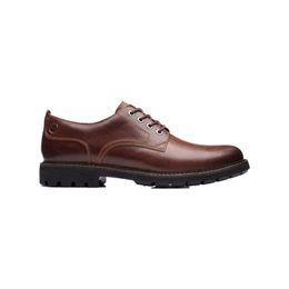 Clarks Batcombe Tie Dark Tan Lea Gr. 43