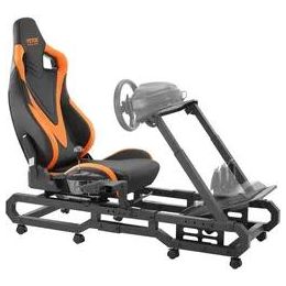 VEVOR Rennlenkradst&auml;nder mit R&auml;dern f&uuml;r Logitech G923/G920/G29, robustes Fahrsimulator-Cockpit aus Stahl &ndash; Thrustmaster T248P, Lenkradhalterung und Fu&szlig;pedal verstellbar, maximale Belastung 150 kg