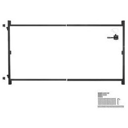 VEVOR Torbausatz passend f&uuml;r 152 bis 243 cm breite &Ouml;ffnungen, verstellbarer Torrahmensatz (119 cm hoch) aus Eisen, durchhangsicherer Torrahmensatz mit Riegelschloss & Schrauben, f&uuml;r Holzzaun