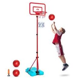 VEVOR Basketballkorb f&uuml;r Kinder, h&ouml;henverstellbar, tragbarer Basketballplatz mit bef&uuml;llbarer Basis, Sportspiel im Garten, Basketballspielzeug f&uuml;r Kleinkinder im Alter von 3&ndash;8 Jahren, Jungen & M&auml;dchen