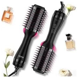 VEVOR Warmluftb&uuml;rste Set, 4-in-1 Airstyler, Hairstyler mit 75 mm ovalem Zylinder mit Keramikbeschichtung und 3 Heizstufen, professionelle Hei&szlig;luft-Stylingb&uuml;rste zum Gl&auml;tten, Trocknen und Locken
