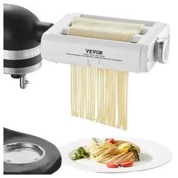 VEVOR 3 in 1 Manuelle Nudelmaschine Edelstahl, Edelstahl Frische Manuell Pasta Walze Maschine Italienische Flachteigmaschine Pastamaker inkl. Reinigungsb&uuml;rste f&uuml;r Spaghetti, Lasagne, Tagliatelle - Rot
