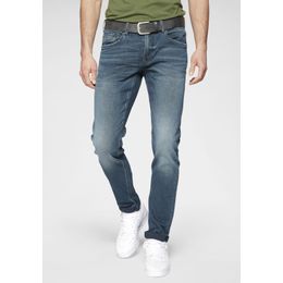 PME-Legend Slim-fit-Jeans PME LEGEND "Tailwheel PTR140", Herren, Gr. 34, L&auml;nge 34, blau (dunkelblau indigo), Denim/Jeans, Obermaterial: 79% Baumwolle, 20% Polyester, 1% Elasthan, slim fit lang, Jeans Slim-fit-Jeans