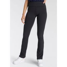 Leggings FAYN SPORTS, Damen, Gr. 40, N-Gr, schwarz, Jersey, Obermaterial: 80% Polyester, 20% Elasthan, bootcut fit lang, Hosen Leggings, aus Funktionsmaterial, Topseller
