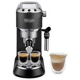 De'Longhi DELONGHI Dedica Style EC685.BK - Professionelle Milchaufsch&auml;umung und schmales Design, Siebtr&auml;ger Espressomaschine Schwarz Matt